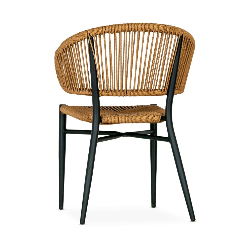 Palmera Stackable Rope Chair with Tan Seat and Back – Seiden Company