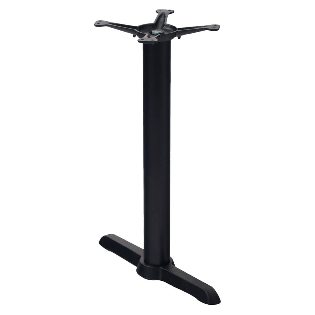 Black Powder Coated Metal Single Slat Standard / Bar Height Table Base ...